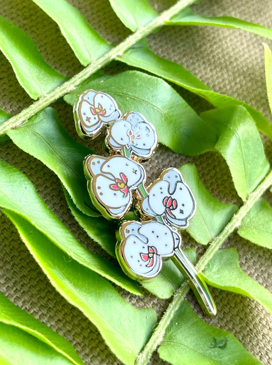 SECONDS Phalaenopsis Orchid Pin – jahierstudio