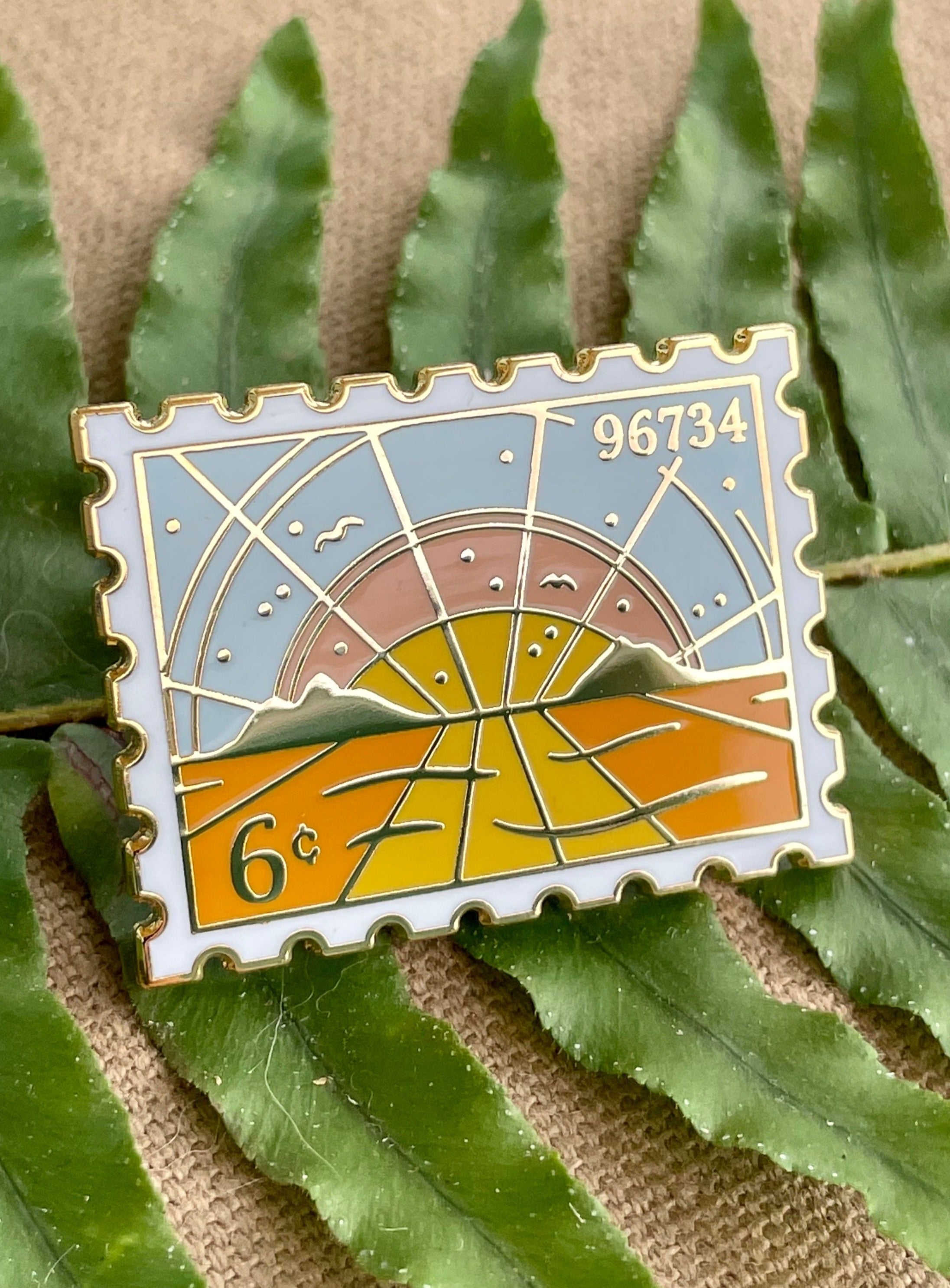 Ka hao Kailua Stamp Pin Jahierstudio Ka hao Kailua Stamp Pin Jahierstudio